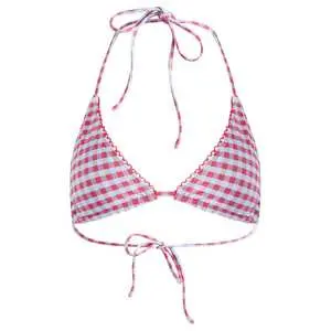 DAMSON MADDER Triangle Bikini Top - Blue/red