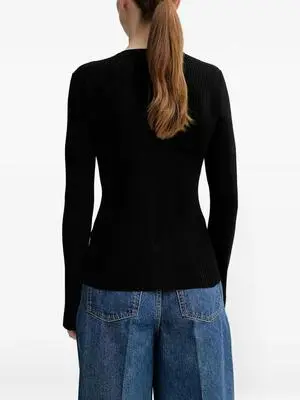 Filippa K Ribbed Knit Henley Sweater