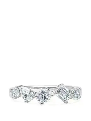 Azzaro Five-row Diamond Ring - Silver
