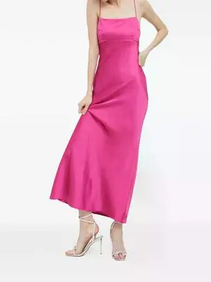 Abercrombie Strap Open-back Maxi Dress - Pink
