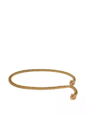 Roberto Cavalli Tiger Head Chain Belt - Gold