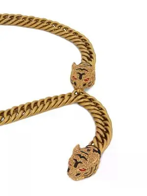Roberto Cavalli Tiger Head Chain Belt
