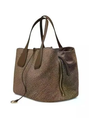 Borbonese Printed Shoulder Bag - Brown