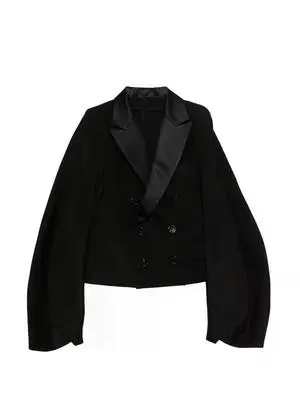 Sacai Double-breasted Cropped Jacket