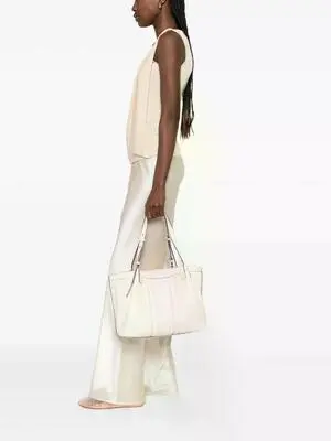 SERAPIAN Small Mosaico Secret Leather Tote Bag