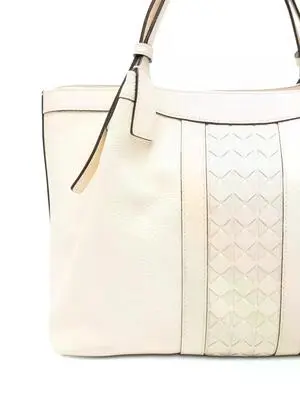 SERAPIAN Small Mosaico Secret Leather Tote Bag