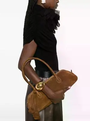 Magda Butrym Brigitte Trapeze Tote Bag - Brown