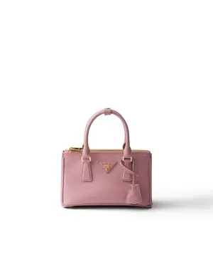 Prada Galleria Mini Saffiano Leather Bag - Peach
