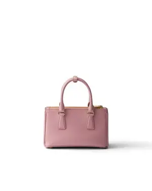 Prada Galleria Mini Saffiano Leather Bag - Peach