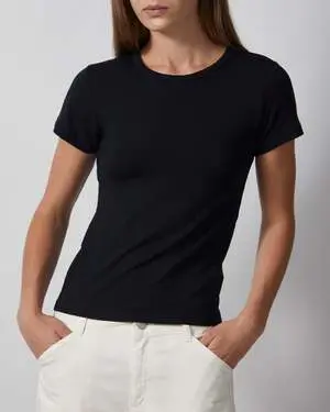 WAKAKUU Baby Tee Modal - Black
