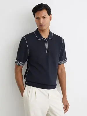 Men's Zip Polo Shirts