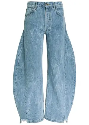 A.W.A.K.E. Mode Washed Barrel-leg Jeans