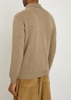 Sunspel Wool Cardigan - Sand