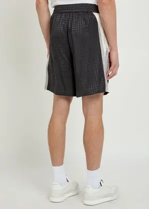 Amiri Logo-monogrammed Satin Shorts - Black