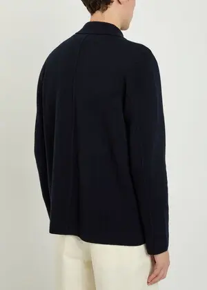 ALLUDE Wool And Cashmere-blend Overshirt - Black