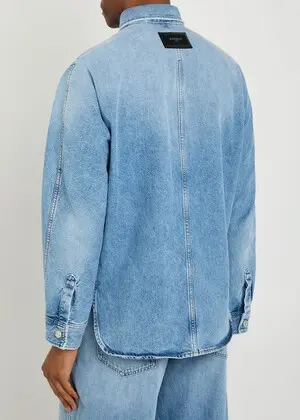 Givenchy Denim Overshirt Jacket - Light Blue