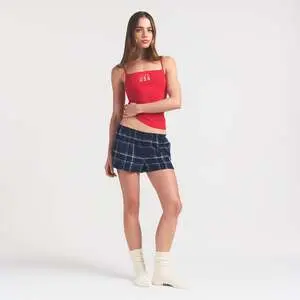 SKIMS Team Usa Flannel Sleep Short