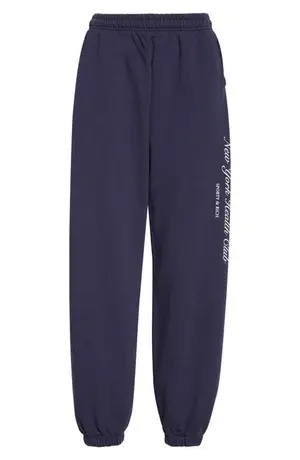 Embroidered Fleece Sweatpants