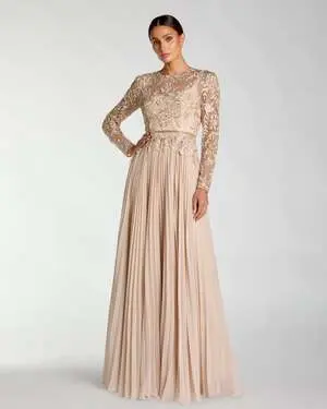 Mac Duggal Embellished Chiffon Gown