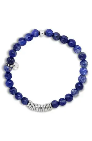 Tateossian Classic Discs Beaded Bracelet - Blue
