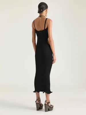 Givenchy Slashed Ribbed Knit Dress
