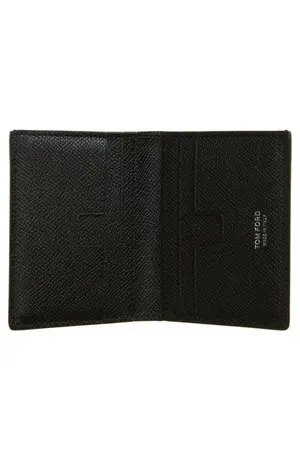TOM FORD T-line Leather Bifold Card Case