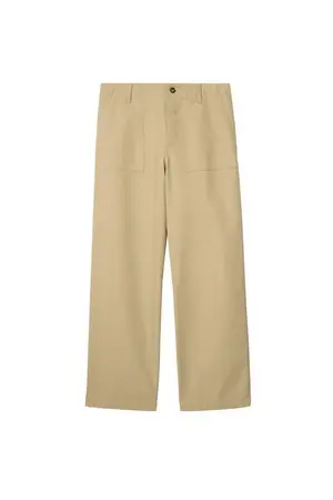 Burberry Gabardine Trousers - Dune Beige