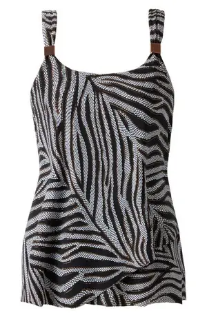 MIRACLESUIT® Metallic Snakeskin Tankini Top