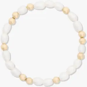 CUFFED BY NANO Ivy Pearl 14k Filled Bead Bracelet - Gold
