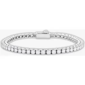 CUFFED BY NANO Classic Tennis Bracelet - Silver