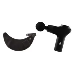 PURSONIC Red Light Therapy Neck Wrap & 3-speed Massage Gun - Black