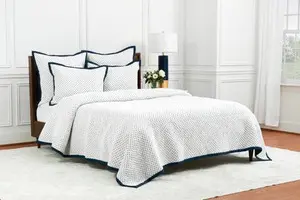 ELISABETH YORK Hanima Navy Sham