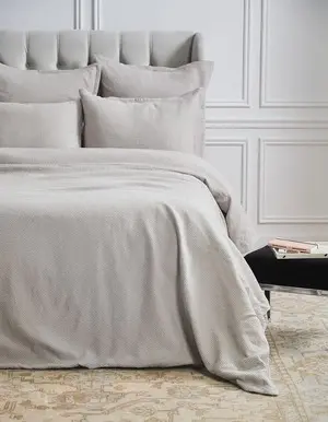 ELISABETH YORK Diamond Pearl Grey Sham