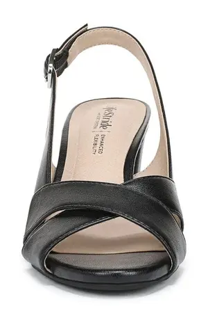 LIFESTRIDE Crisscross Slingback Sandal - Black