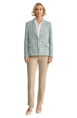 Jones New York Tweed Open-front Blazer