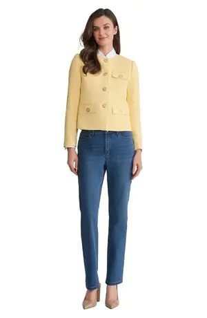 Jones New York Flap Pocket Crop Jacket