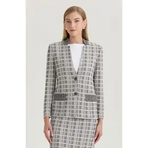 Ming Wang Notched Lapel Outerwear For Women
