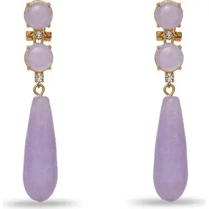 Lele Sadoughi Diana Linear Earrings - Lilac 500