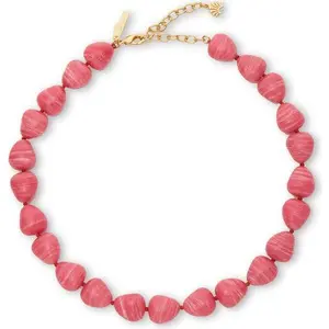 Lele Sadoughi Baroque Collar Necklace - Coral 650
