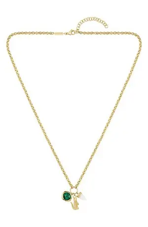 Lacoste Umpire Pendant Necklace - Gold