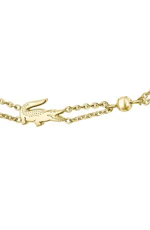 Lacoste Crocodile Station Bracelet - Gold