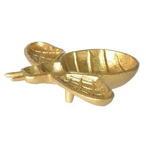 STORIED HOME Decorative Cast Iron Bee Shaped Dish