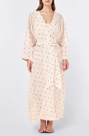 PAPINELLE Hearts Maxi Robe - Rosewater