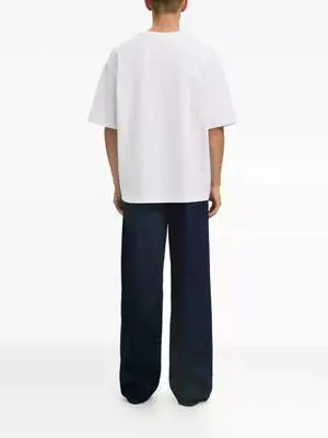 SELECTED Short-sleeve Crew-neck T-shirt - White