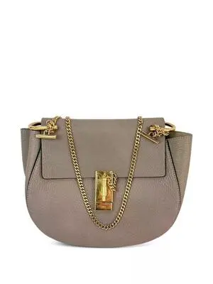 Chloé Small Grained Leather Shoulder Bag - Grey
