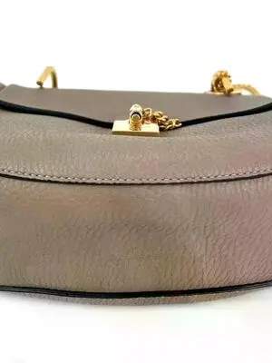 Chloé Small Grained Leather Shoulder Bag - Grey