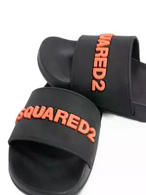 Dsquared2 Logo Slides - Black