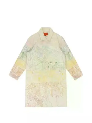 WHO DECIDES WAR Embroidered Trench Coat