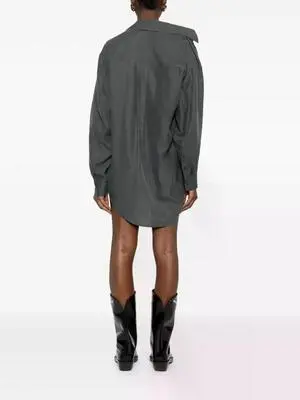 Alexander Wang Off-shoulder Shirt Mini Dress