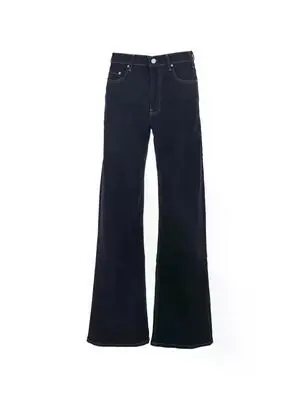 Ag Wide-leg Cotton Jeans